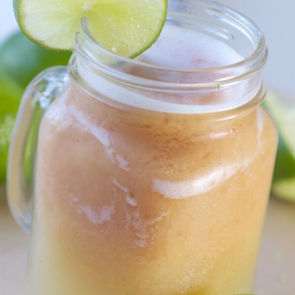 Papaya Lime Smoothie Float - Feasting on Fruit