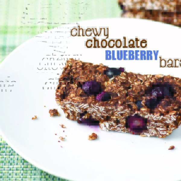 Chewy Chocolate Blueberry Bars - Feasting on Fruit