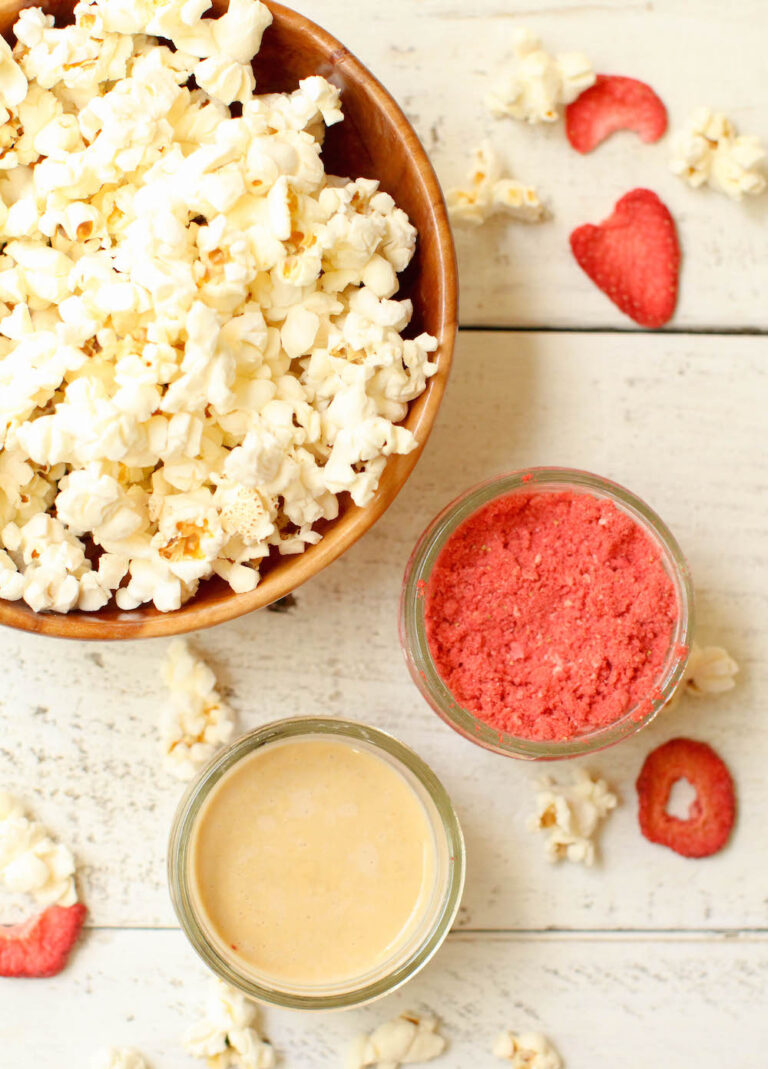 PB&J Popcorn - Feasting on Fruit