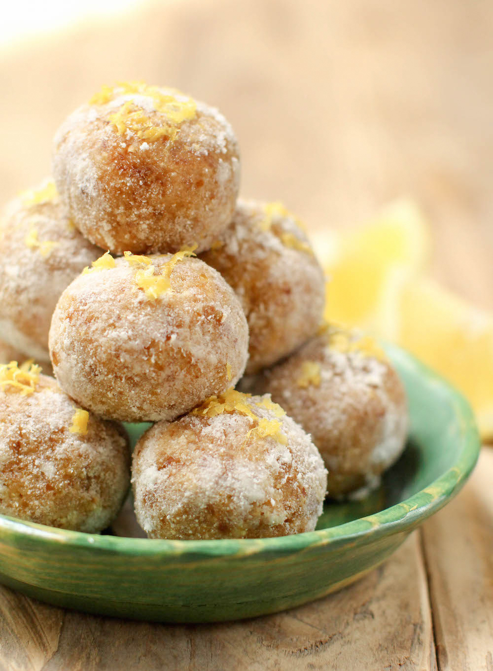 Lemon Millet Bliss Balls - Feasting on Fruit