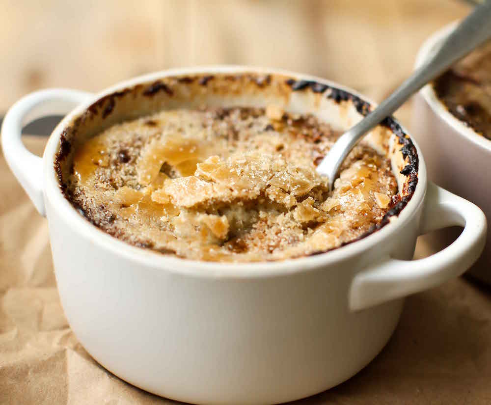 Vegan Banana Creme Brûlée - Feasting on Fruit