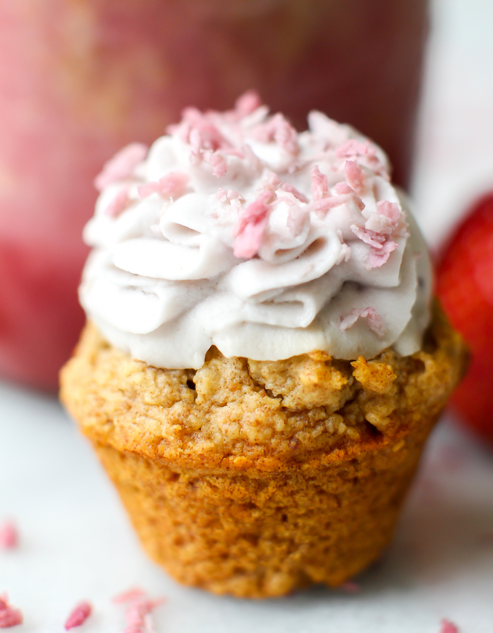 Strawberry Cupcake Milkshake | Vegan & Healthy