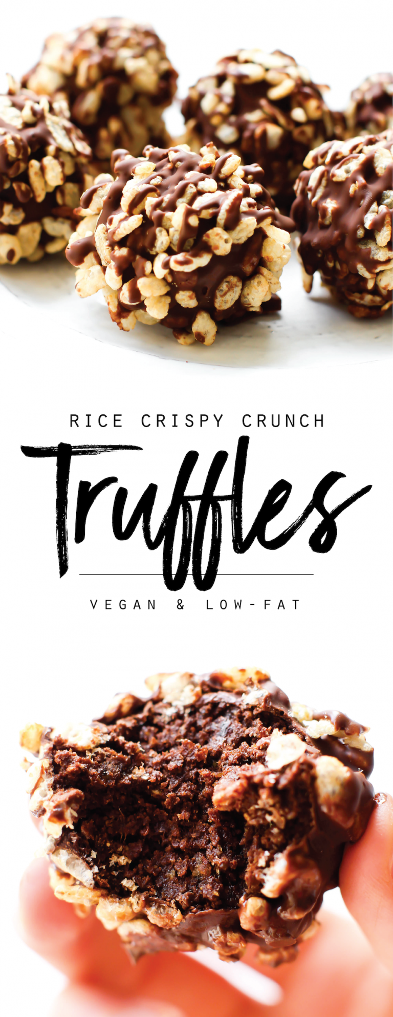 Rice Crispy Crunch Chocolate Truffles | Healthy Vegan Decadence