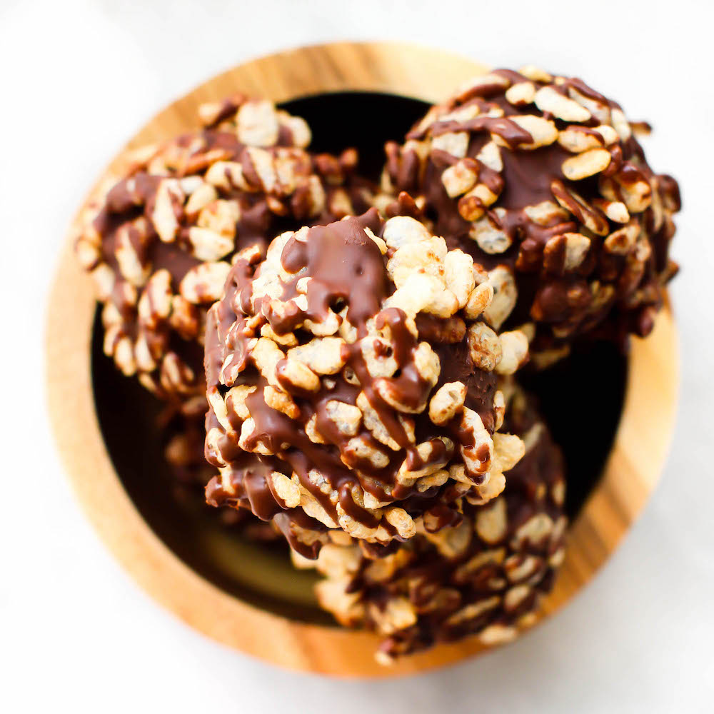 Rice Crispy Crunch Chocolate Truffles | Healthy Vegan Decadence