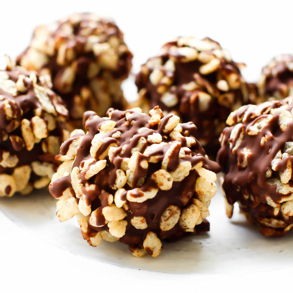 Rice Crispy Crunch Chocolate Truffles | Healthy Vegan Decadence