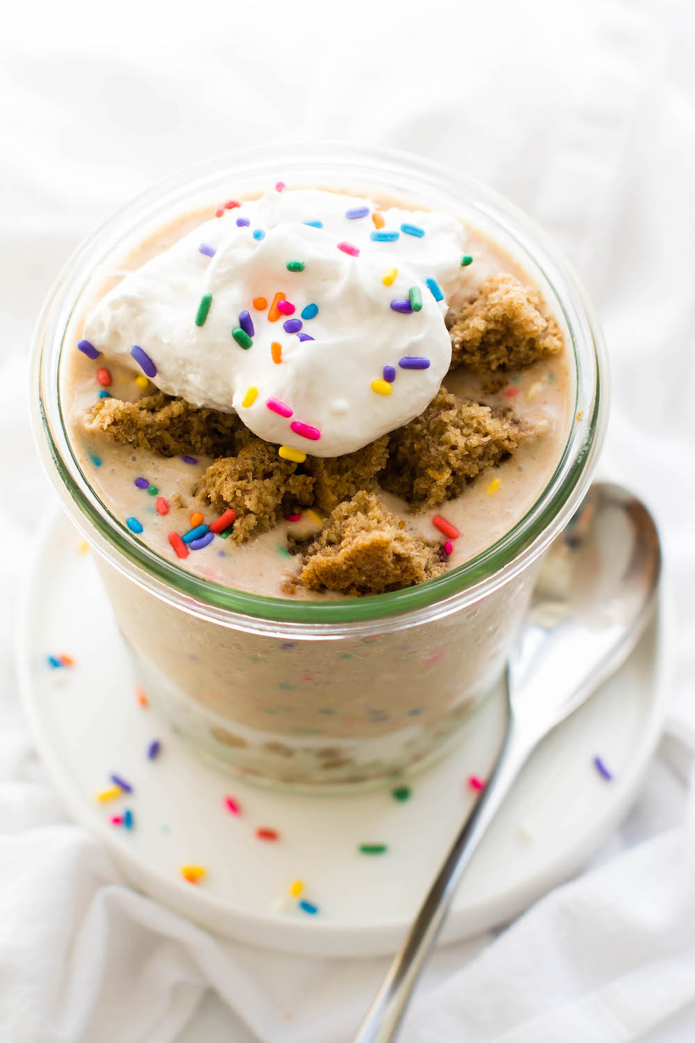 Birthday Cake Overnight Oat Parfait (Vegan & Gluten-Free)
