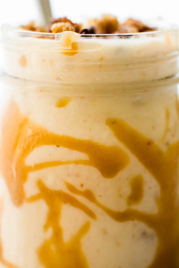 Caramel Cookie Dough Milkshake {Vegan, Sugar-Free, Banana-Free}