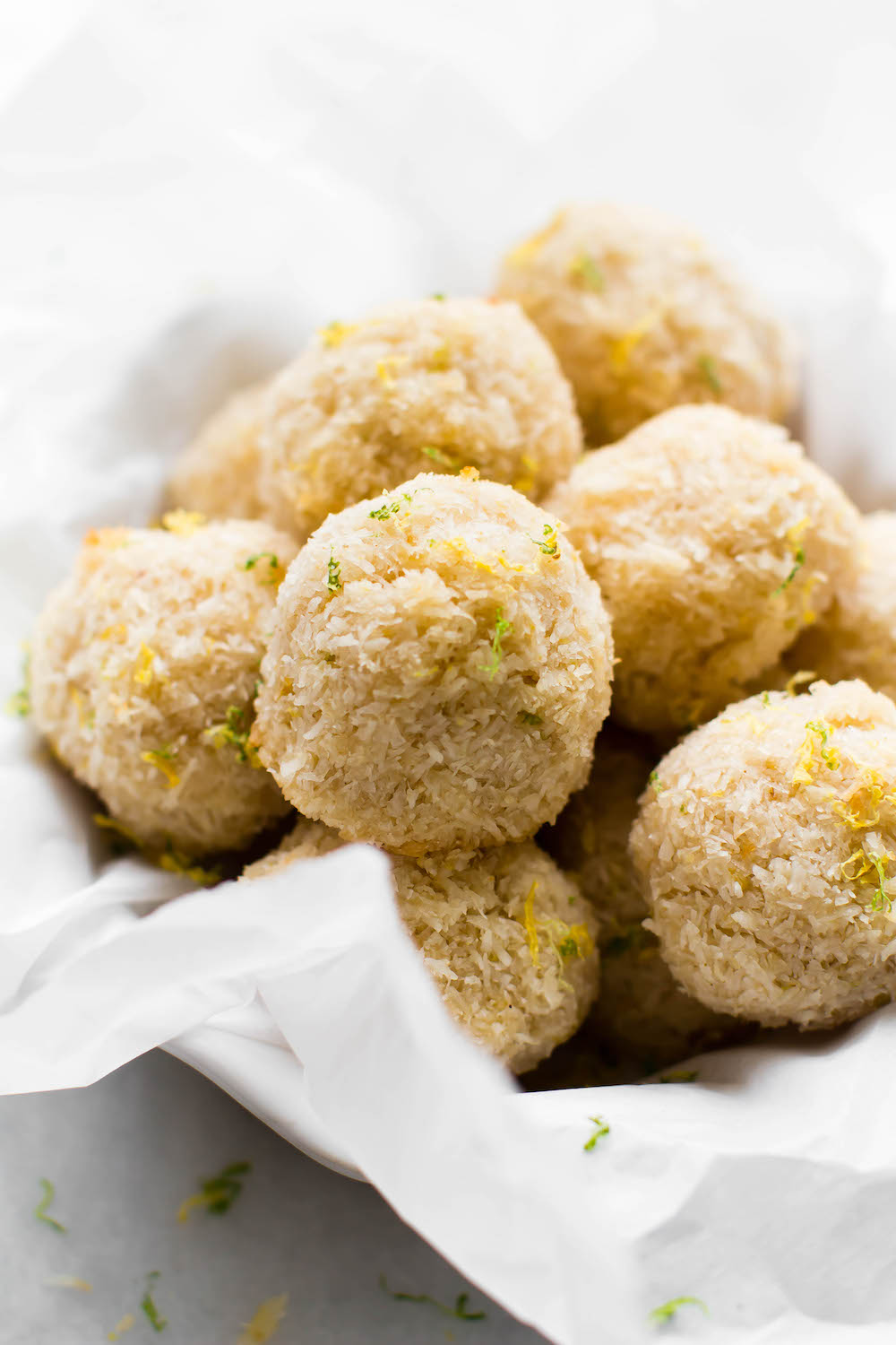 Lemon Lime Macaroons {Vegan & Oil-Free}