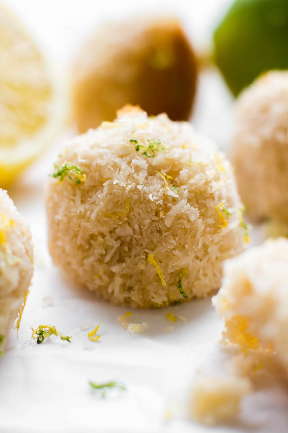 Lemon Lime Macaroons {Vegan & Oil-Free}