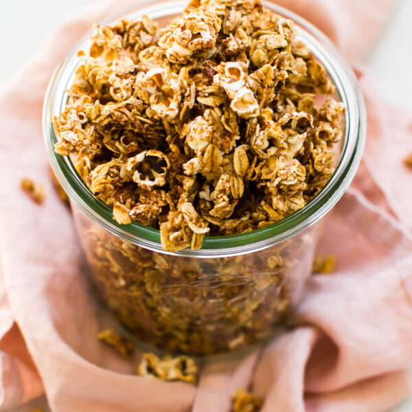 PB&J Popcorn - Feasting on Fruit