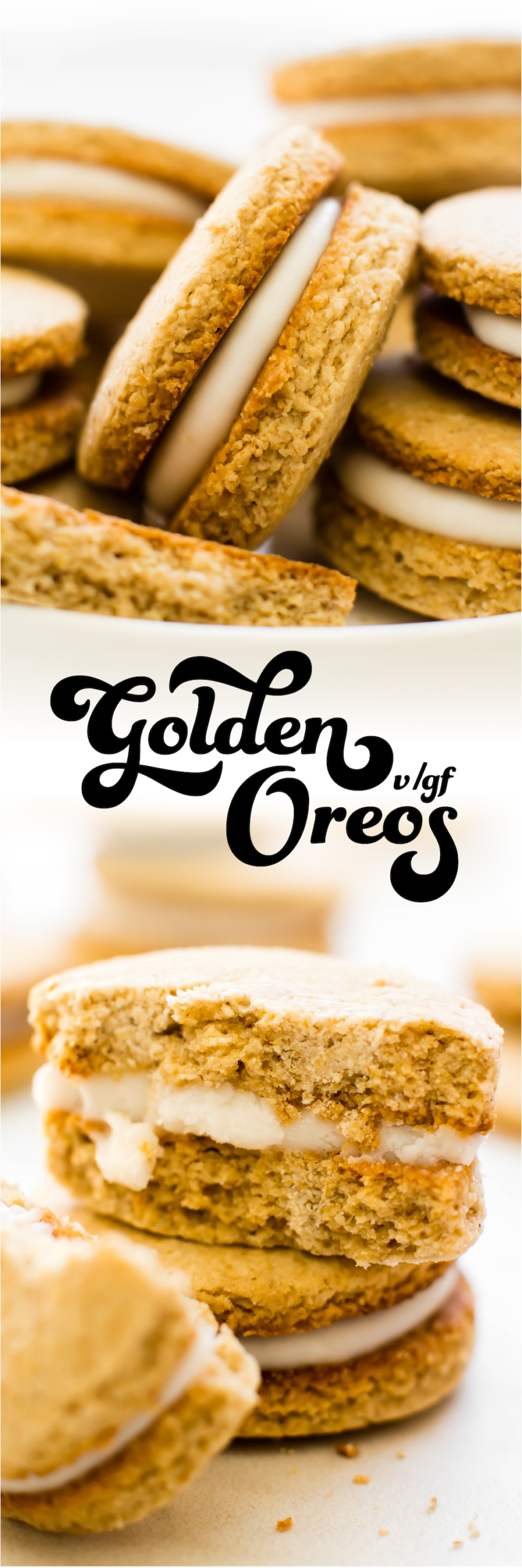 Homemade Golden Oreos | Vegan, Gluten-Free, Only 5 Ingredients!