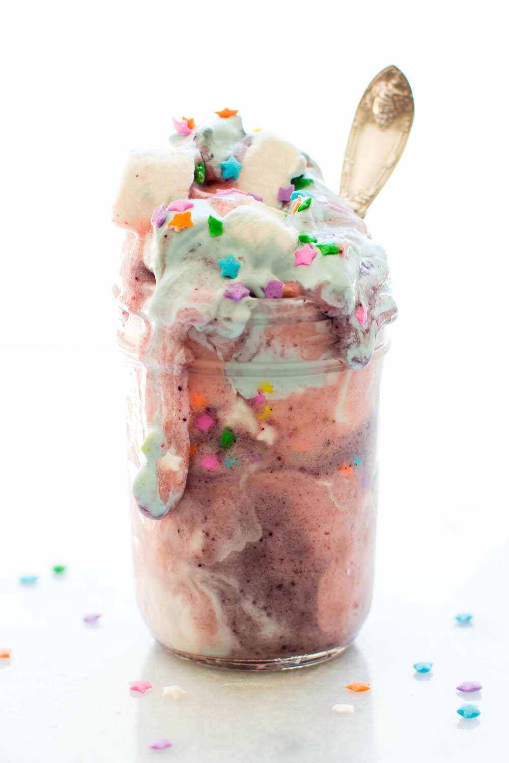 Vegan Unicorn Nice Cream {naturally-colored}