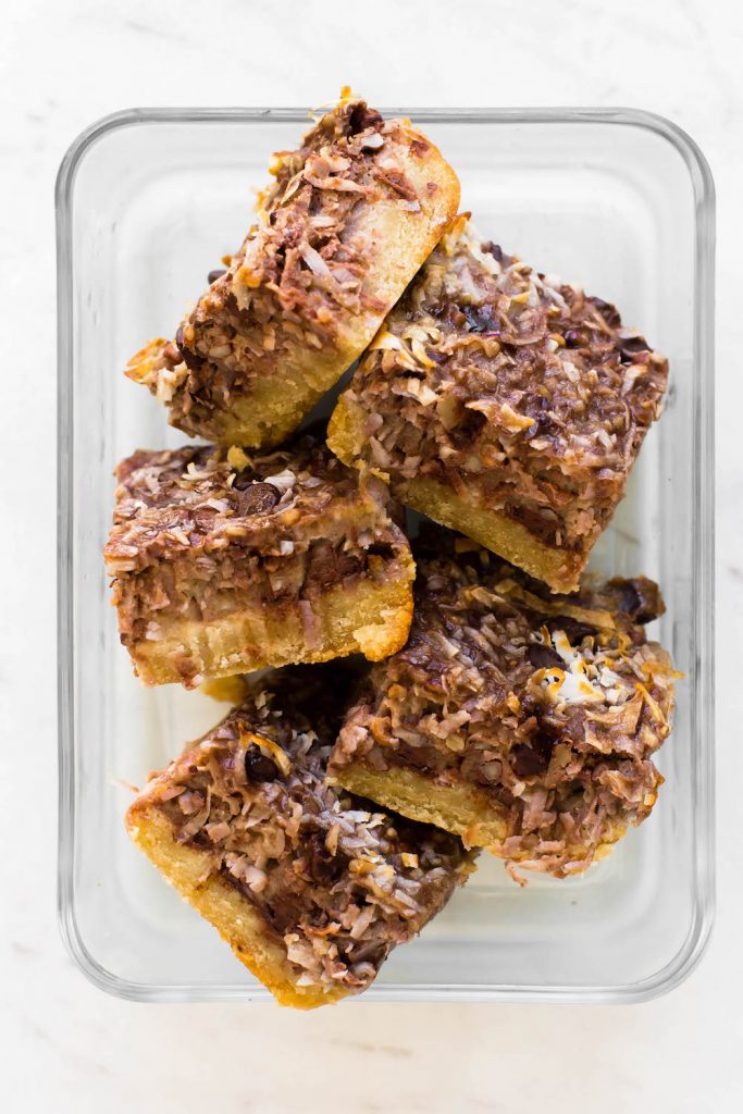 Vegan Magic Cookie Bars (without sweetened condensed milk!)