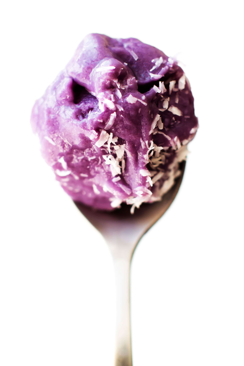 Purple Sweet Potato Ice Cream (Vegan, Low-Fat, No-Churn)