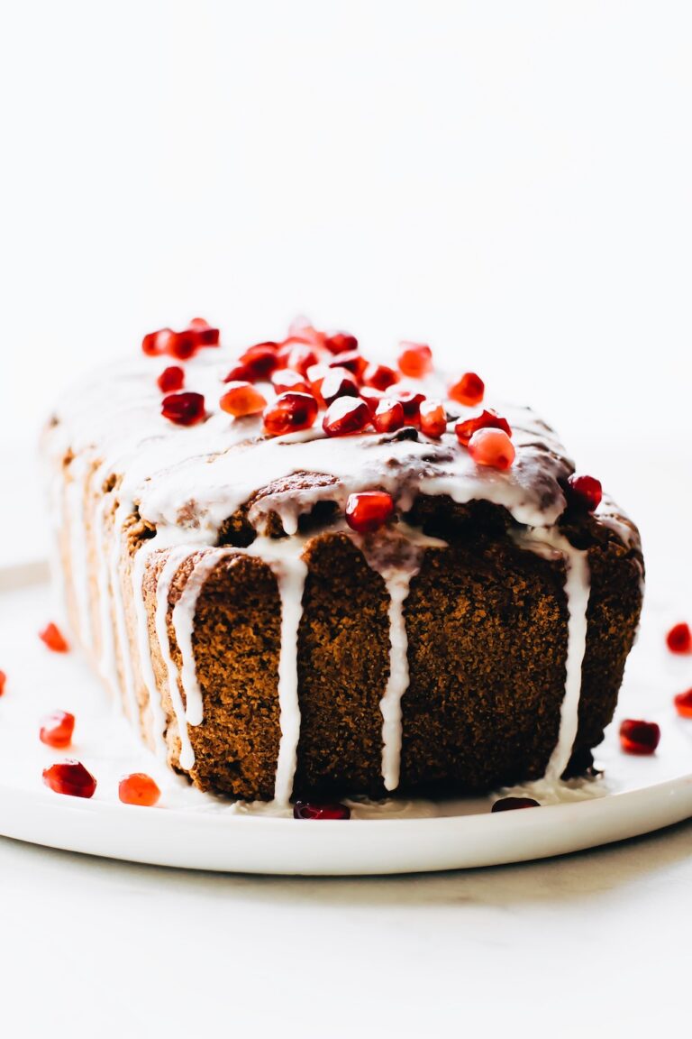 Glazed Gingerbread Loaf (Vegan + Gluten-Free) | Feasting on Fruit
