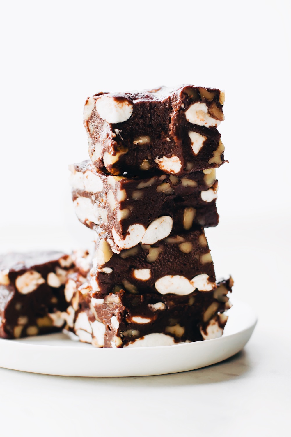 Healthier Rocky Road Fudge | Vegan & Date-Sweetened