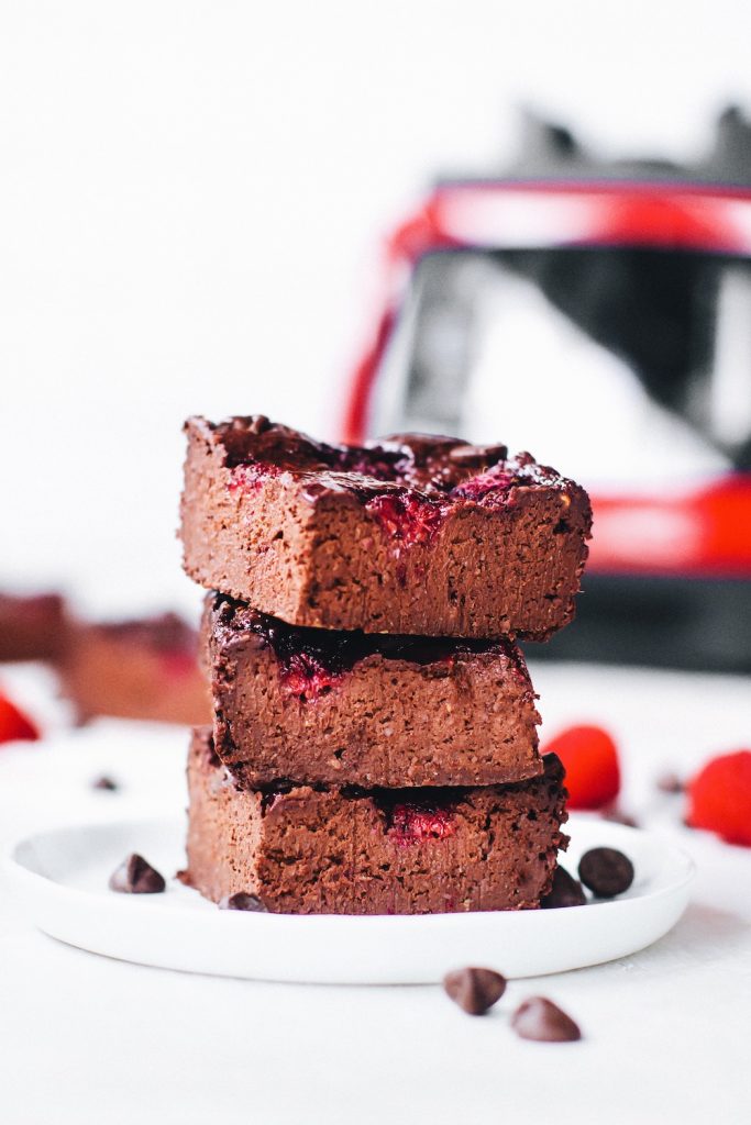 Fudgy Raspberry Brownies (Vegan, Gluten-Free, Paleo) | Feasting on Fruit