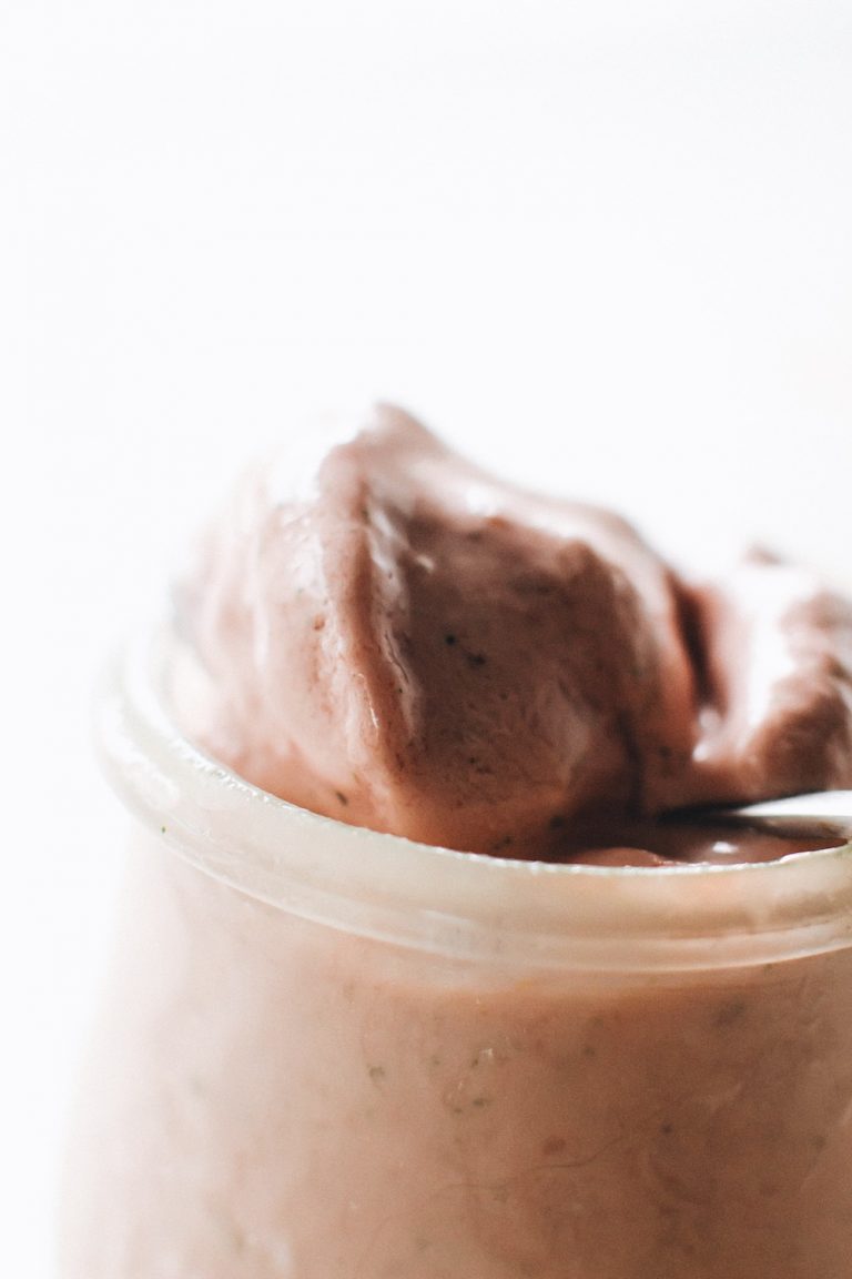 Watermelon Mint Ice Cream (Vegan) | Feasting on Fruit