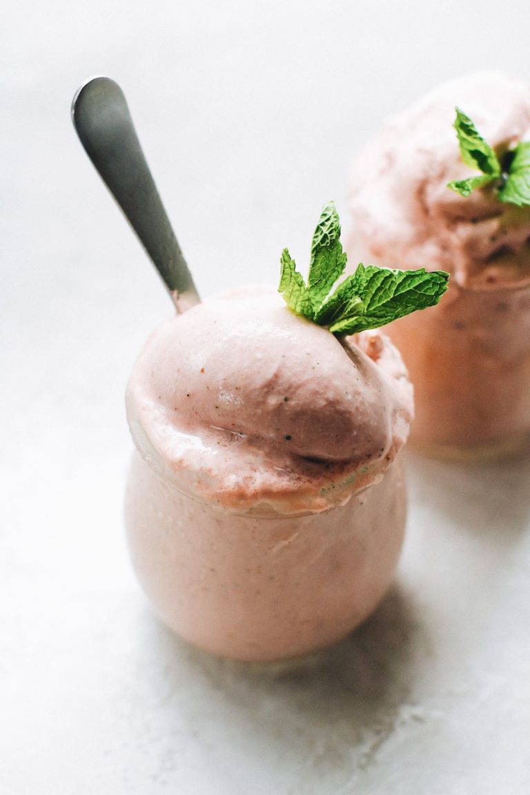 Watermelon Mint Ice Cream (Vegan) | Feasting on Fruit