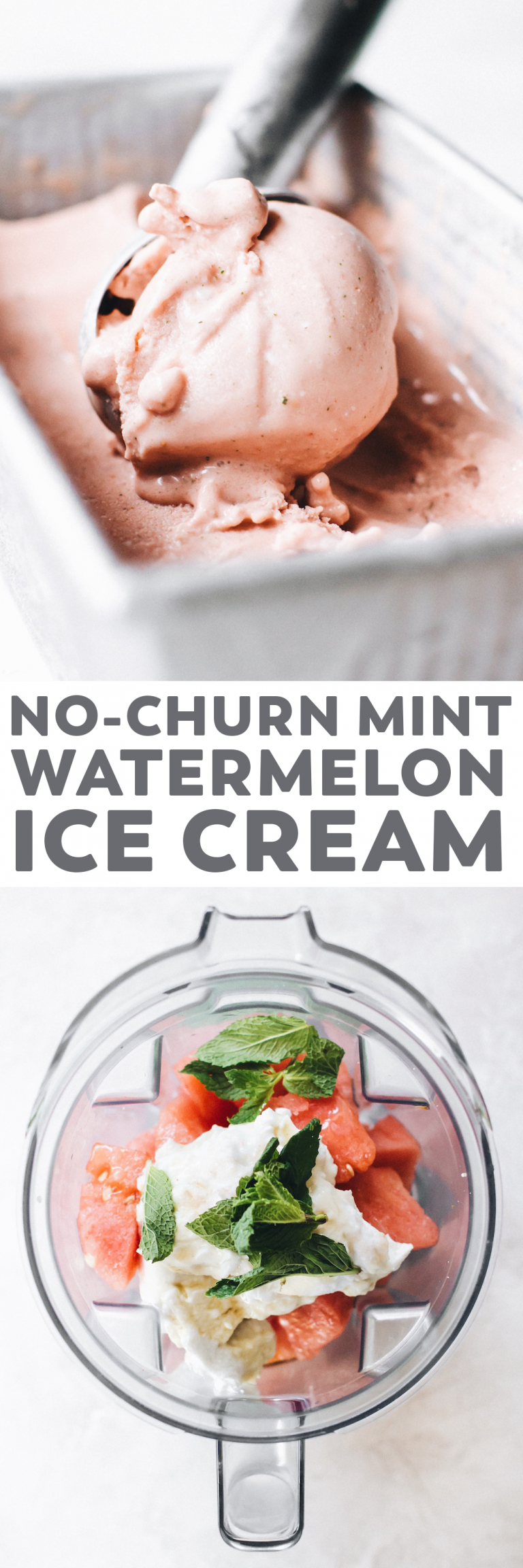 Watermelon Mint Ice Cream (Vegan) | Feasting on Fruit