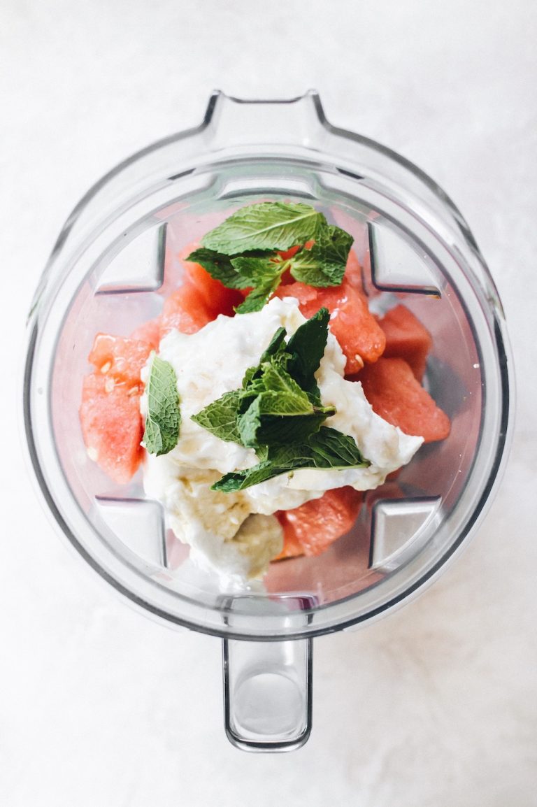 Watermelon Mint Ice Cream (Vegan) | Feasting on Fruit