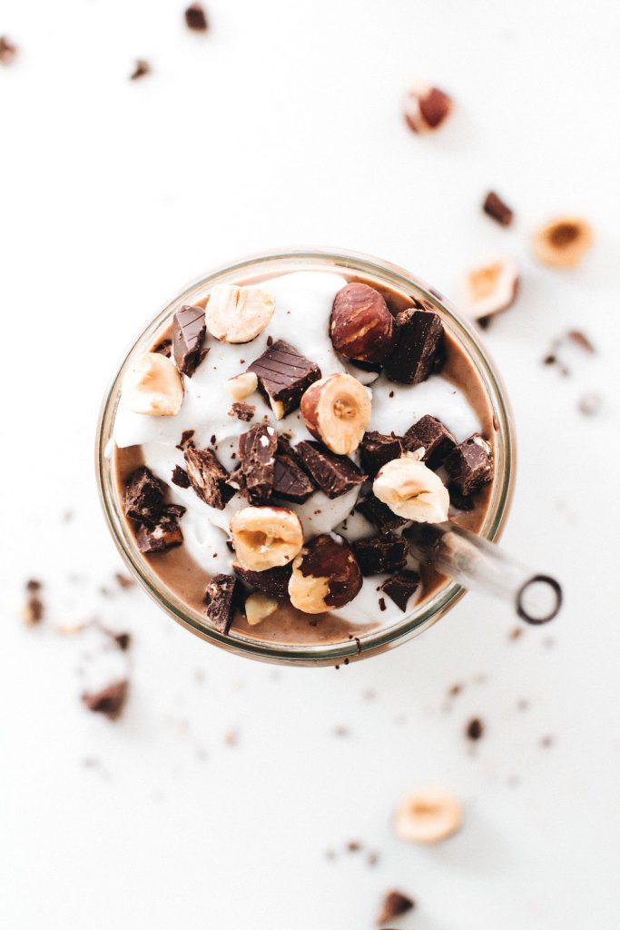 Vegan Chocolate Hazelnut Shake (or Frosty!) | Feasting on Fruit