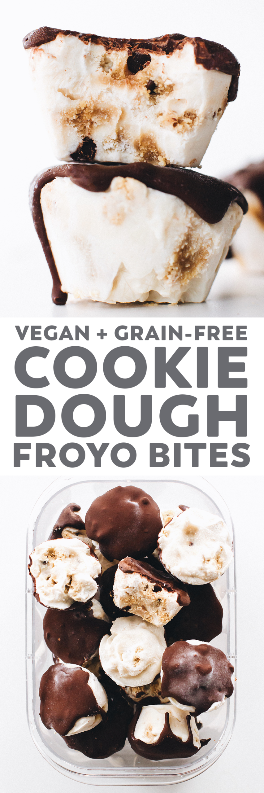 Cookie Dough Froyo Bites (Vegan) | Feasting on Fruit