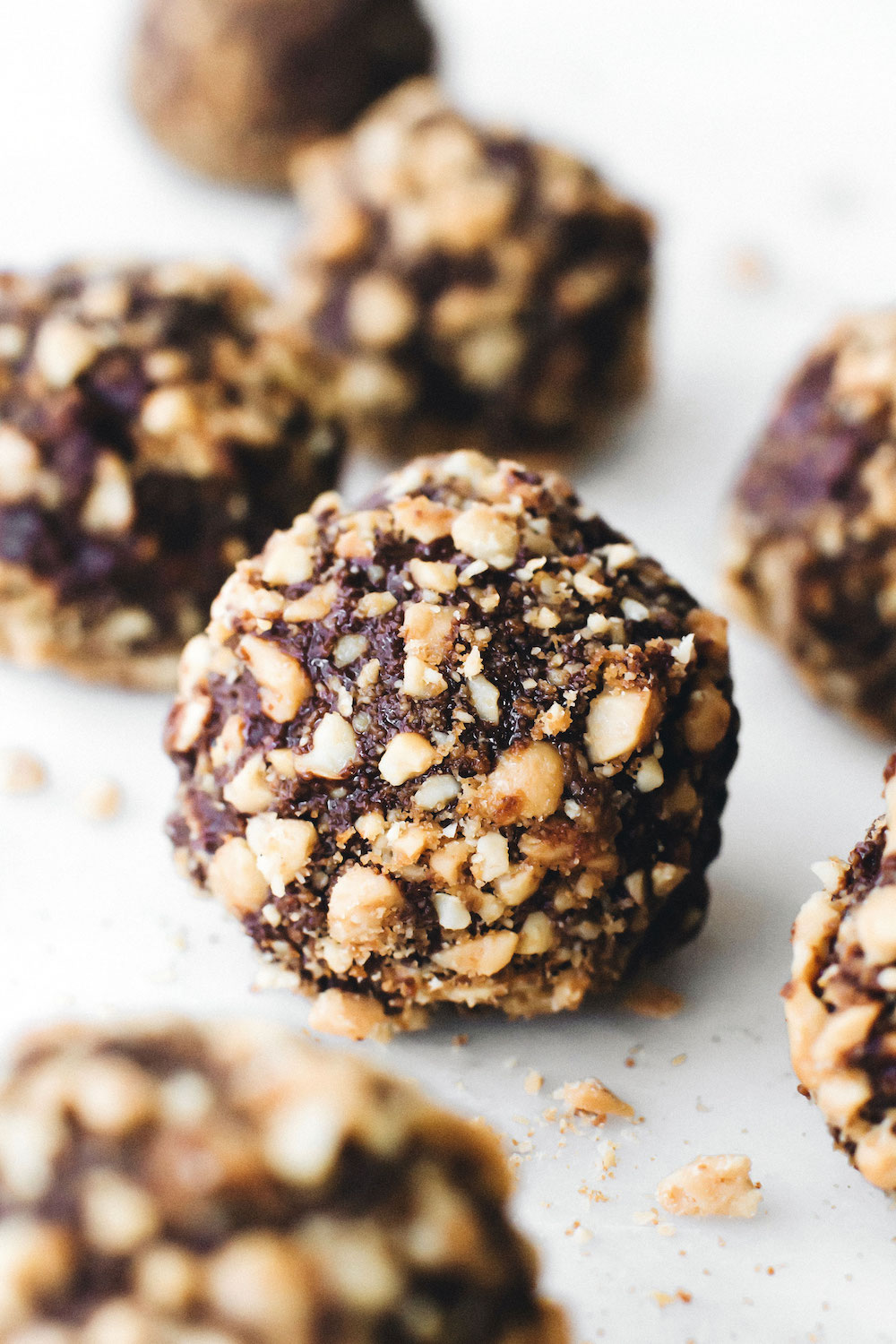 Chocolate Peanut Butter Candy Bites | Feasting on Fruit