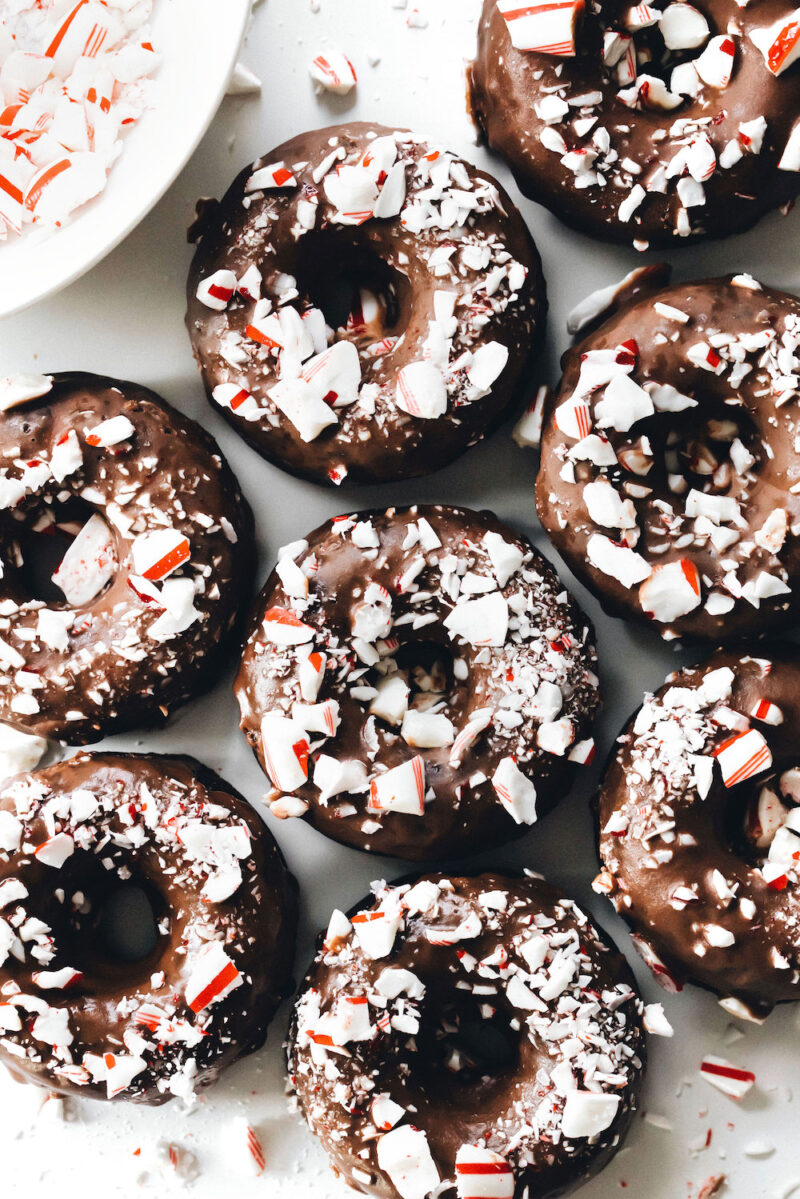 Medjool Date Chocolate Peppermint Donuts (vegan + paleo) | Feasting on ...