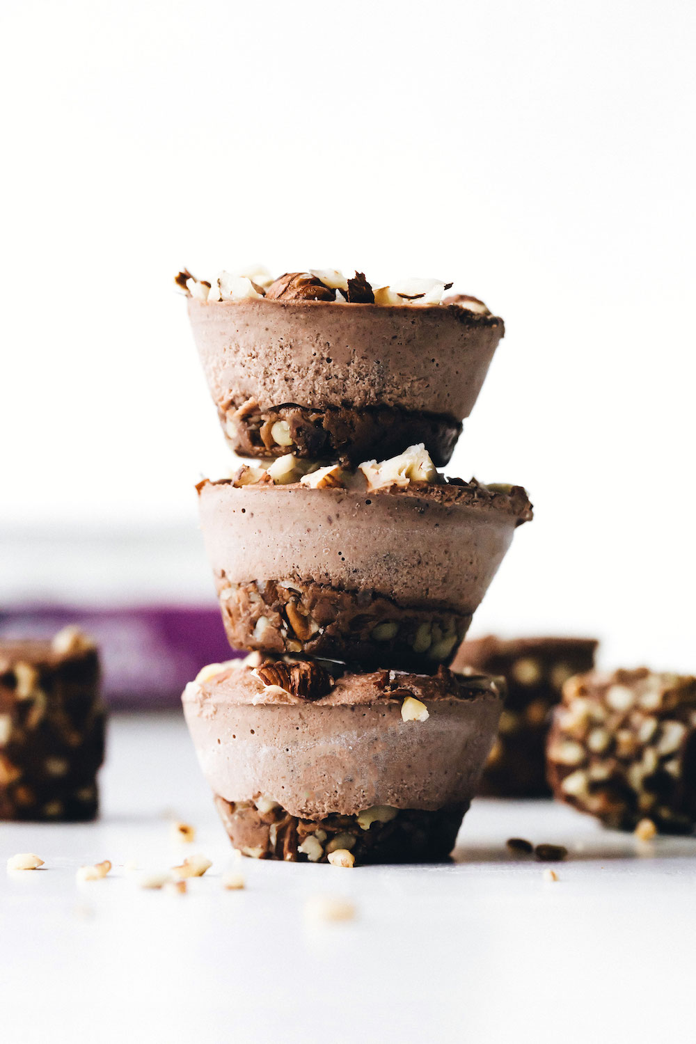 Chocolate Hazelnut Cream Cups | Feasting on Fruit
