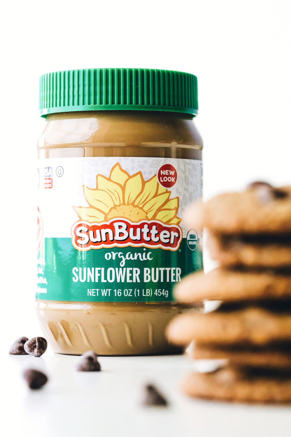 SunButter Chocolate Chip Cookies (vegan + paleo) | Feasting on Fruit