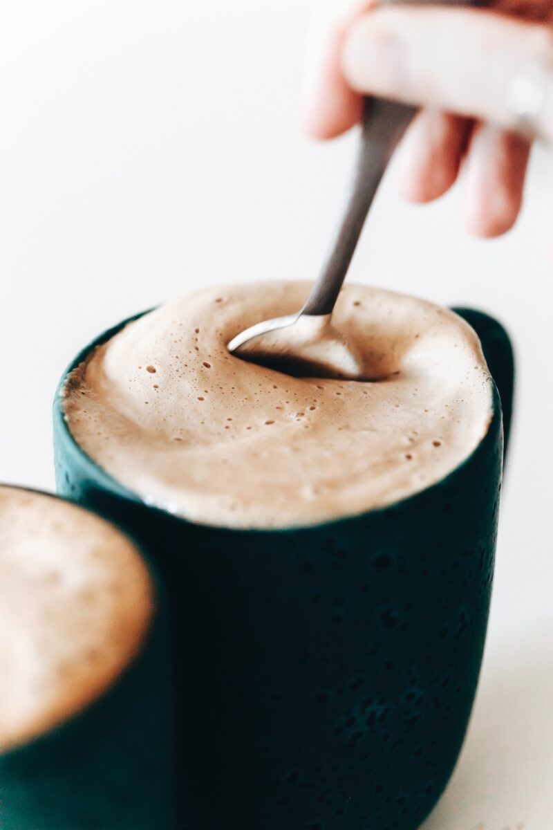 SunButter Latte (nut-free + dairy-free) | Feasting on Fruit