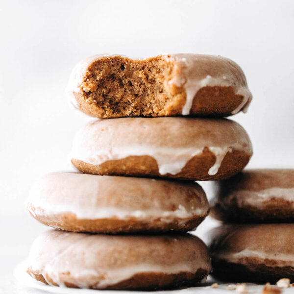 Baked Pecan & Maple Donuts (Vegan + GF) | Feasting on Fruit