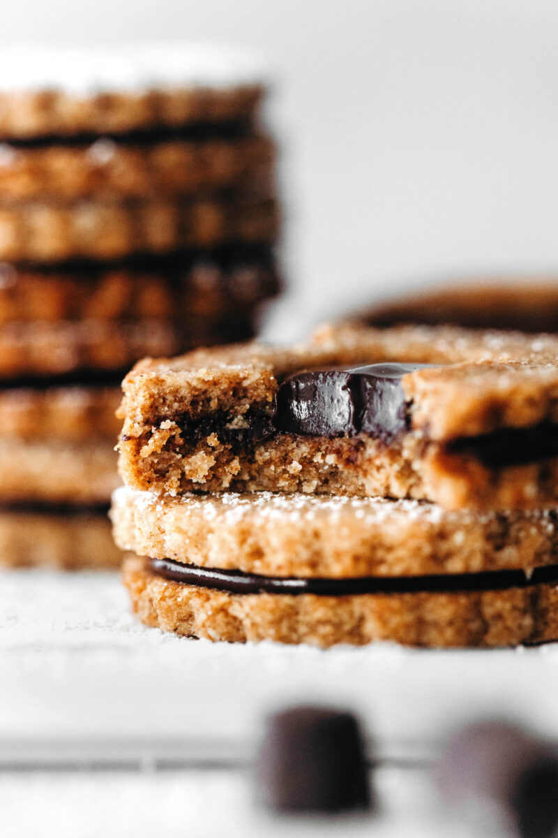 Linzer Cookies (Vegan + Paleo Friendly) | Feasting on Fruit