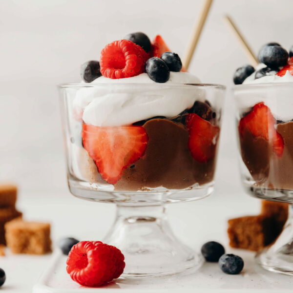 Berry Chocolate Trifle (vegan + paleo friendly) | Feasting on Fruit
