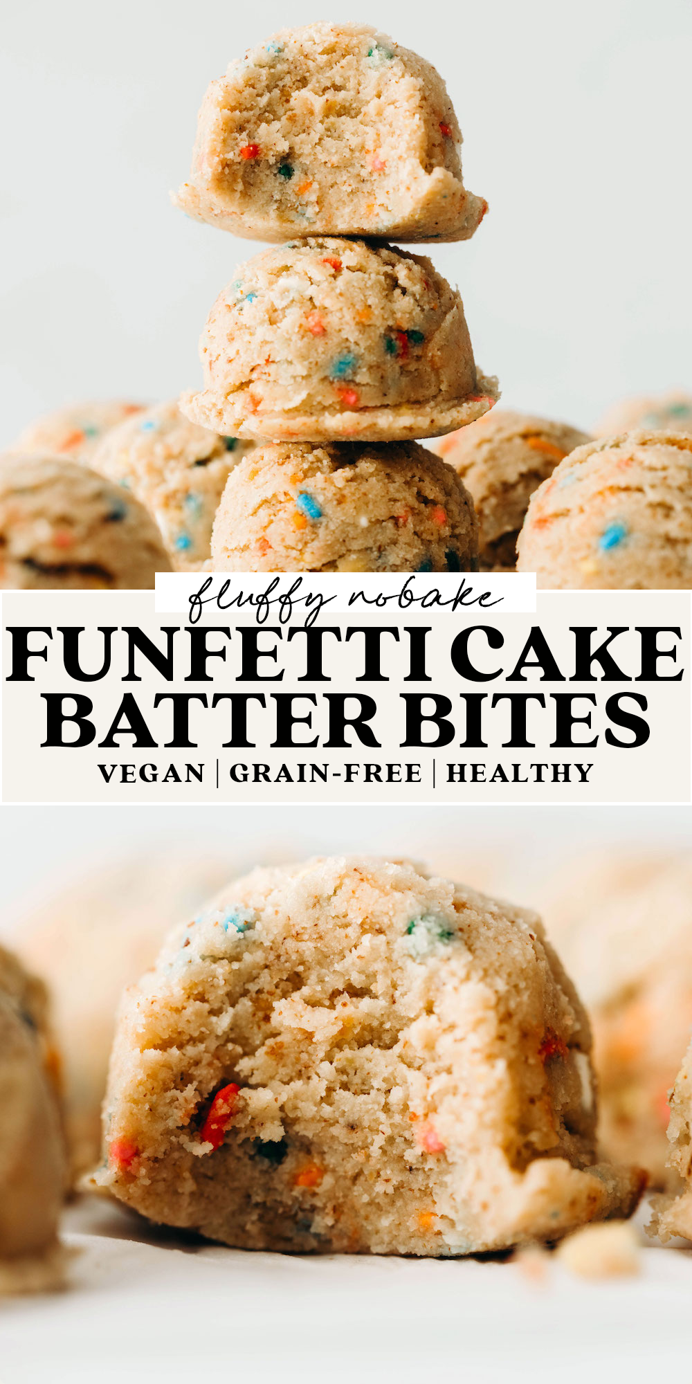 Funfetti Cake Batter Bites - Feasting on Fruit