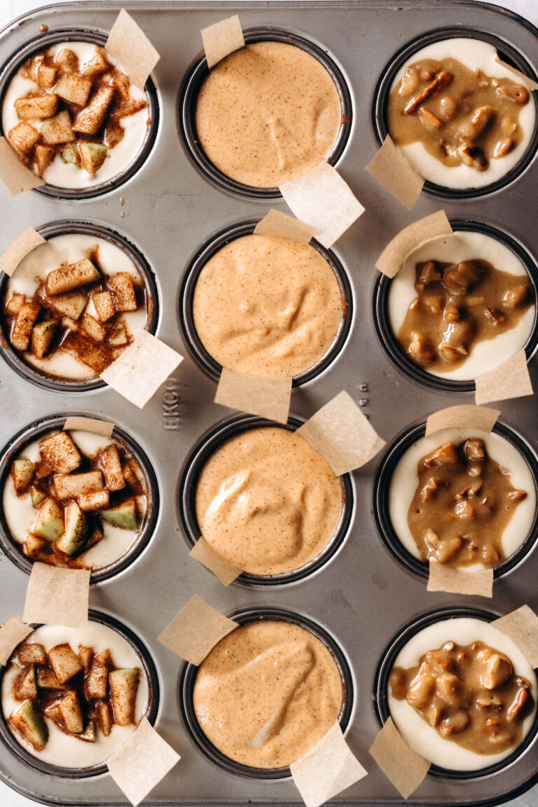 No-Bake Mini Cheesecakes (3 fall flavors!) | Feasting on Fruit
