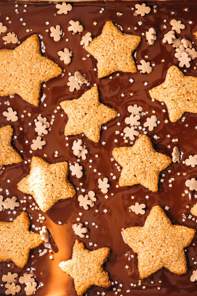 Gingerbread Caramel Slice (vegan + gluten-free) | Feasting on Fruit