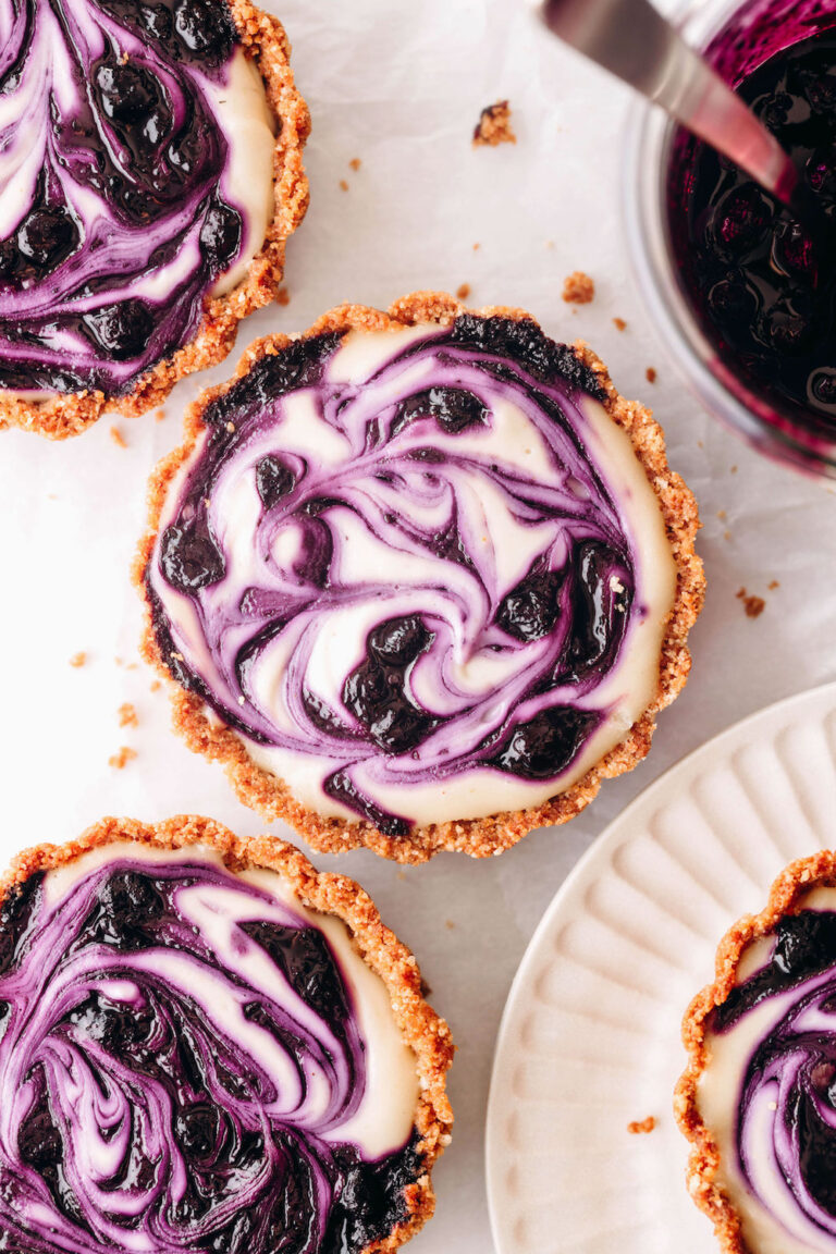 Lemon Blueberry Tarts (vegan) | Feasting on Fruit