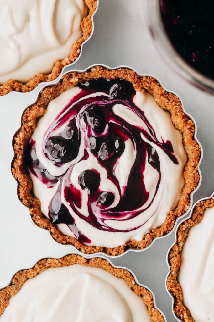 Lemon Blueberry Tarts (vegan) | Feasting on Fruit
