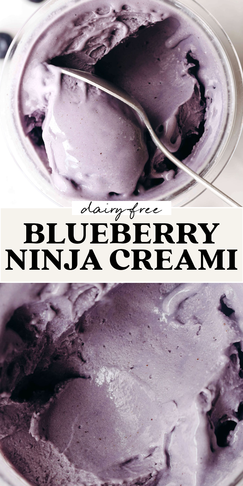 Dairy-Free Blueberry Protein Ice Cream (Ninja Creami) | Feasting on Fruit