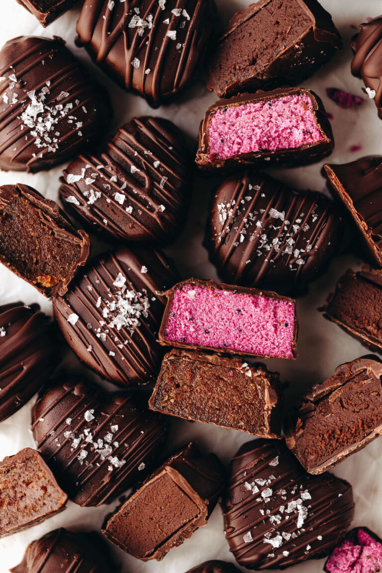 Easy Valentine's Truffles 3 Ways (dairy-free) | Feasting on Fruit