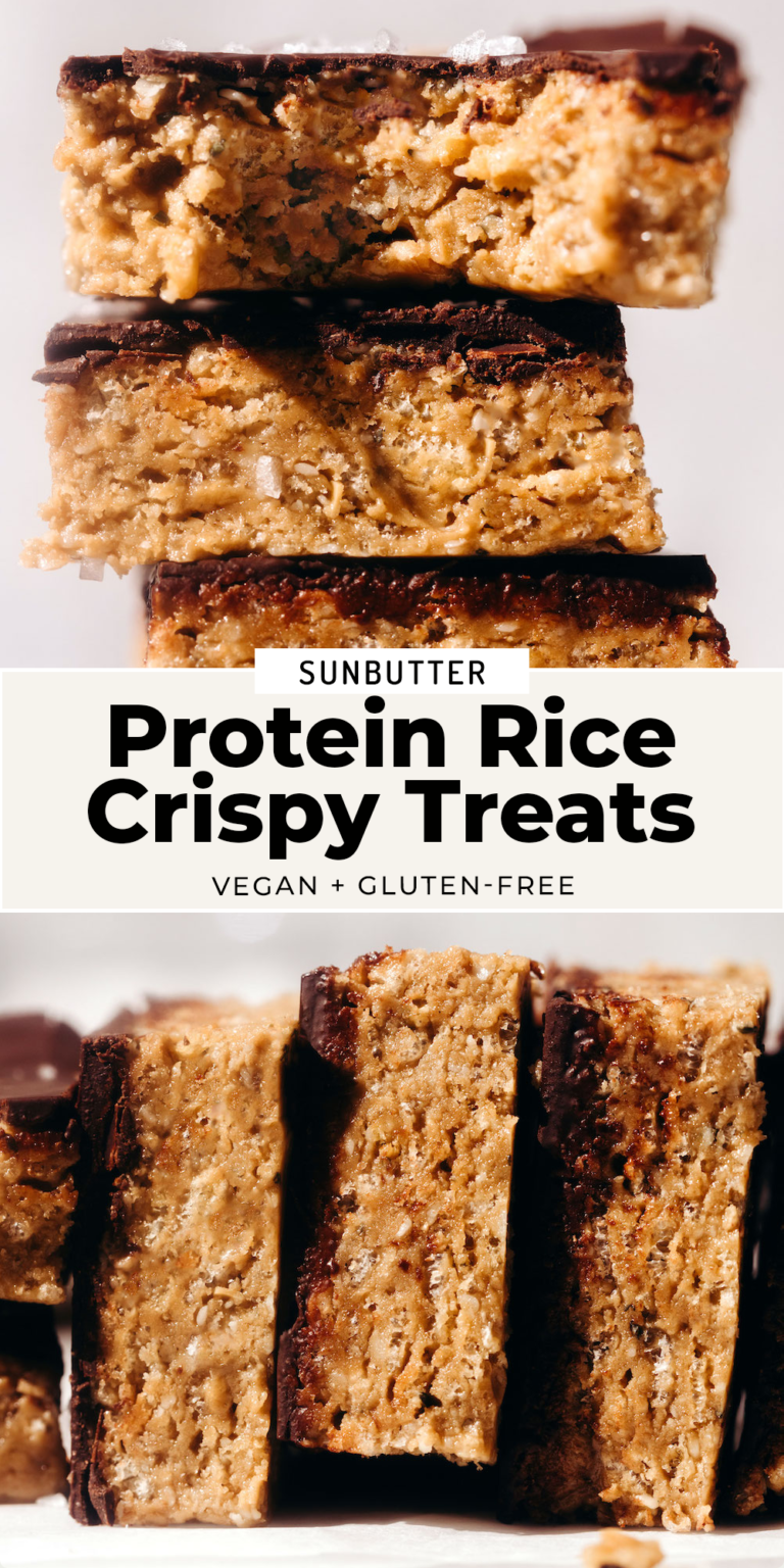Protein Rice Crispy Treats (vegan) | Feasting on Fruit