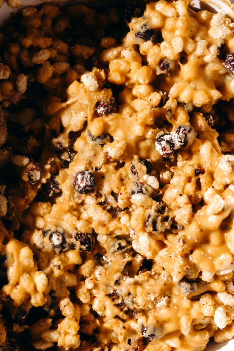 Blueberry Rice Crispy Treats (vegan + gluten-free) | Feasting on Fruit