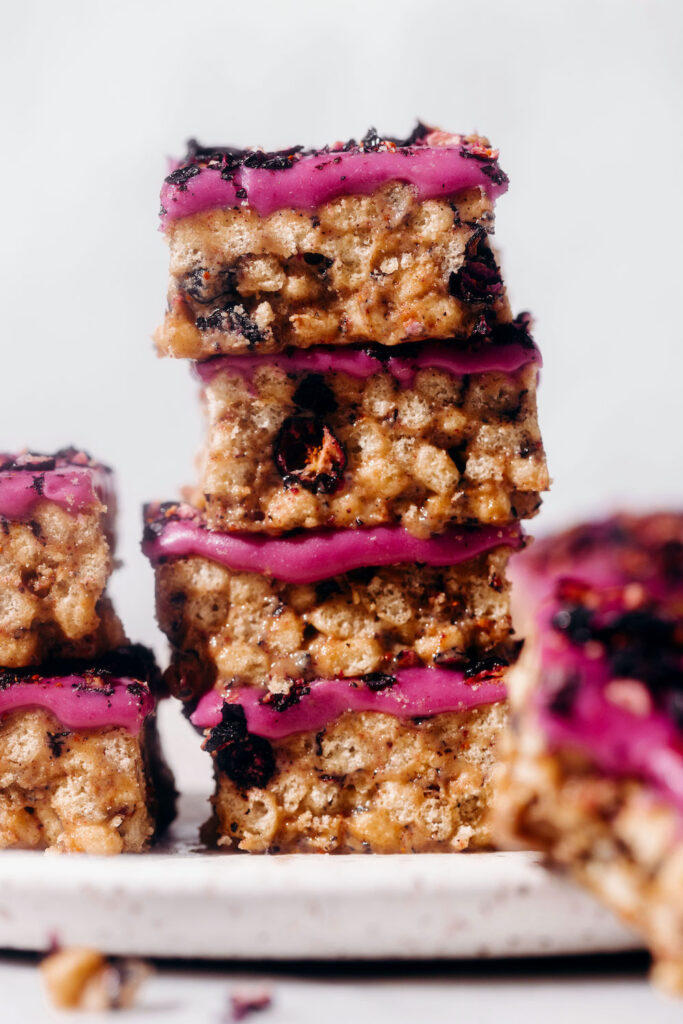 Blueberry Rice Crispy Treats (vegan + gluten-free) | Feasting on Fruit