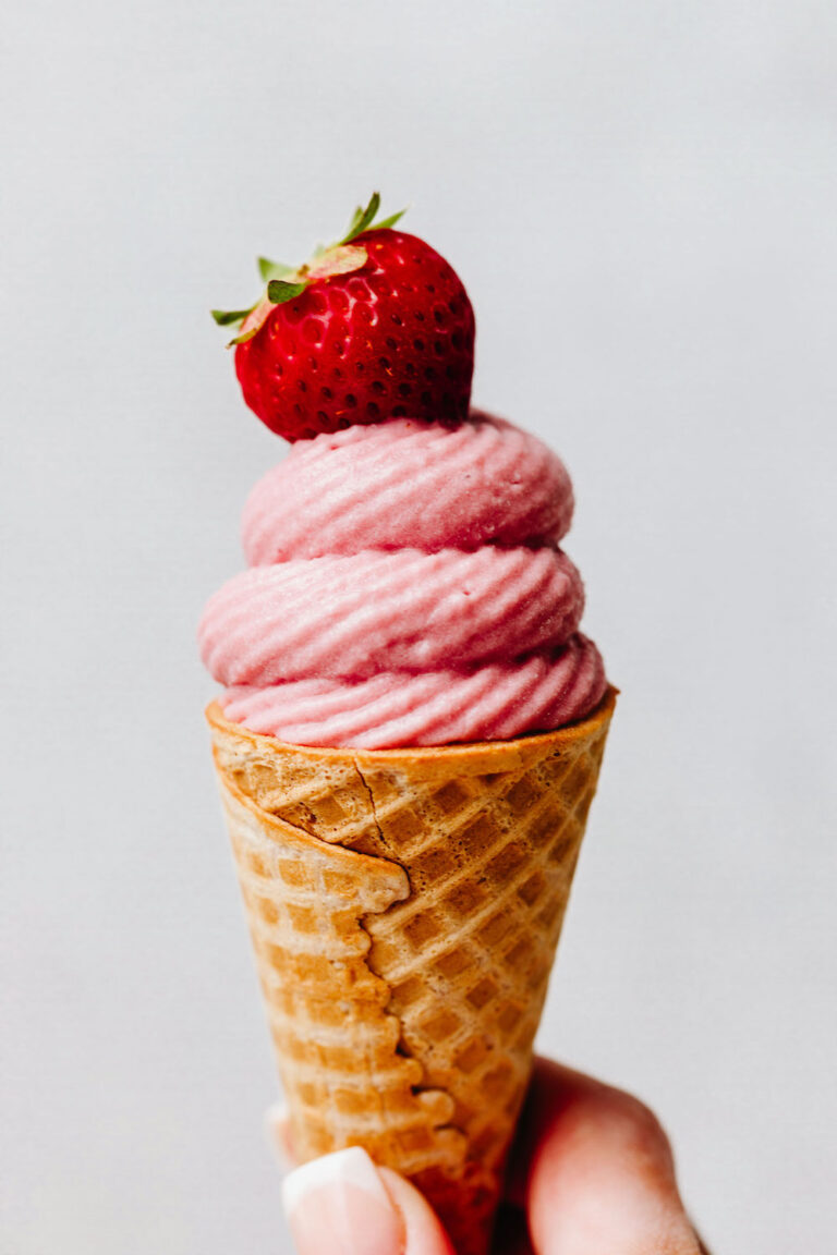 Strawberry Soft Serve (dairy-free) | Feasting on Fruit
