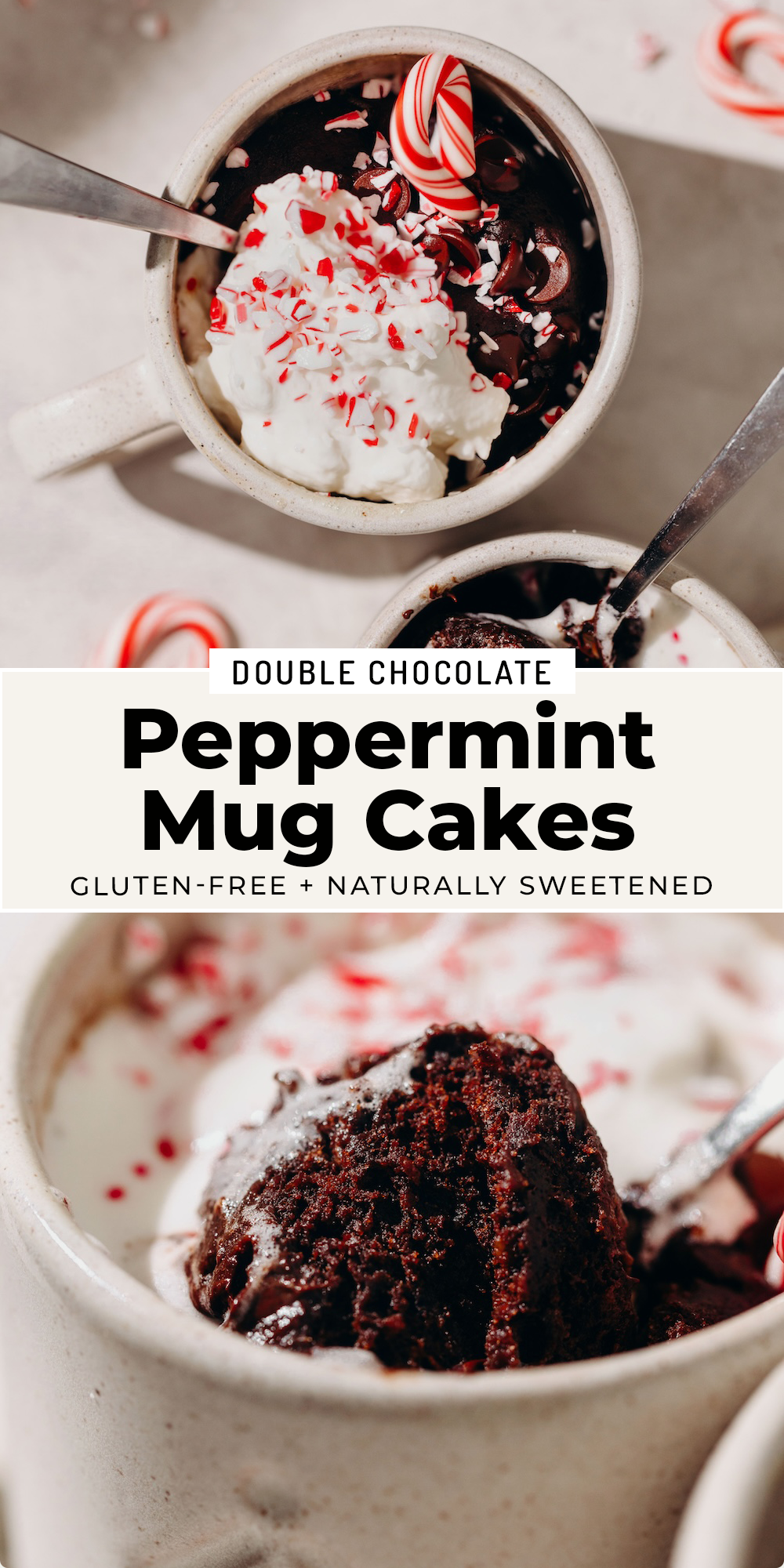 Chocolate Peppermint Mug Cake (vegan + gluten-free) | Feasting on Fruit
