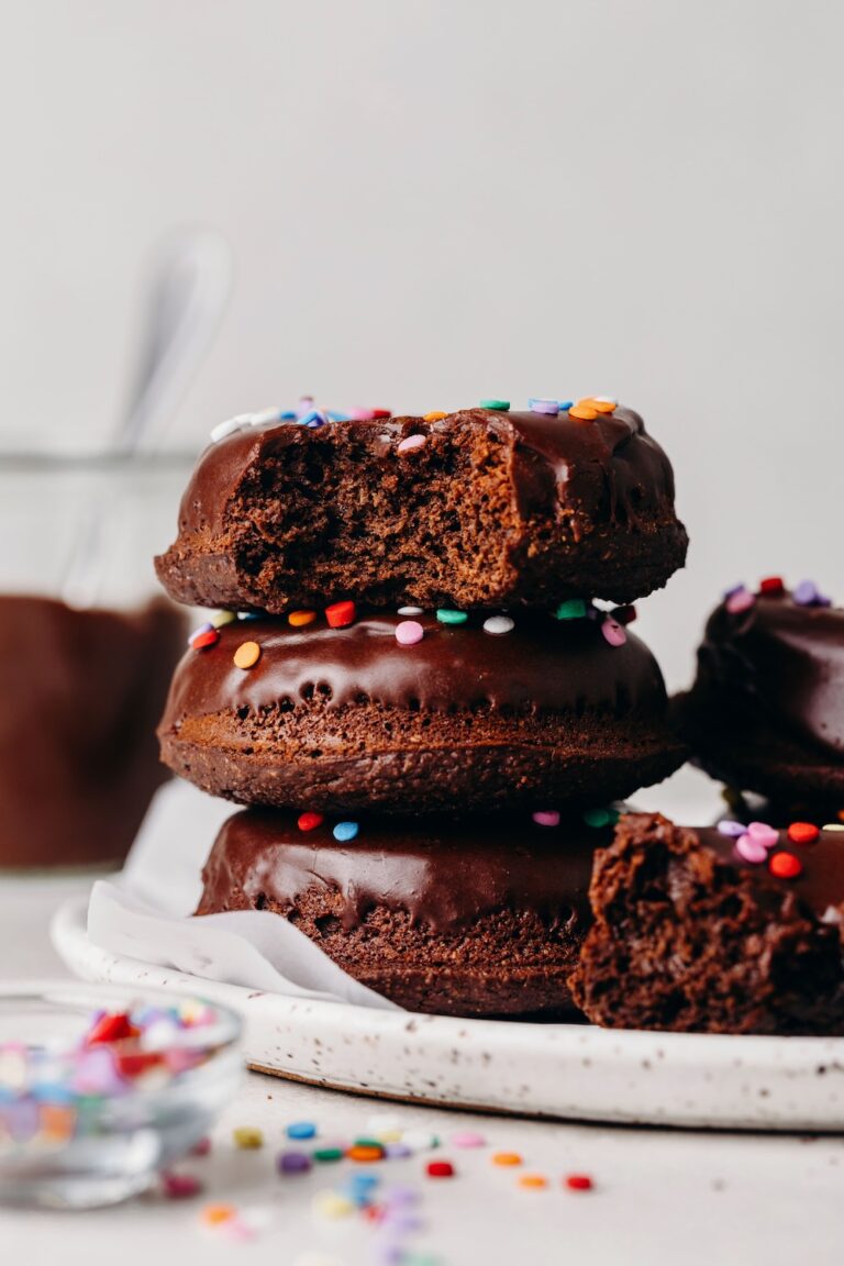Baked Chocolate Sprinkle Donuts (gluten-free) | Feasting on Fruit