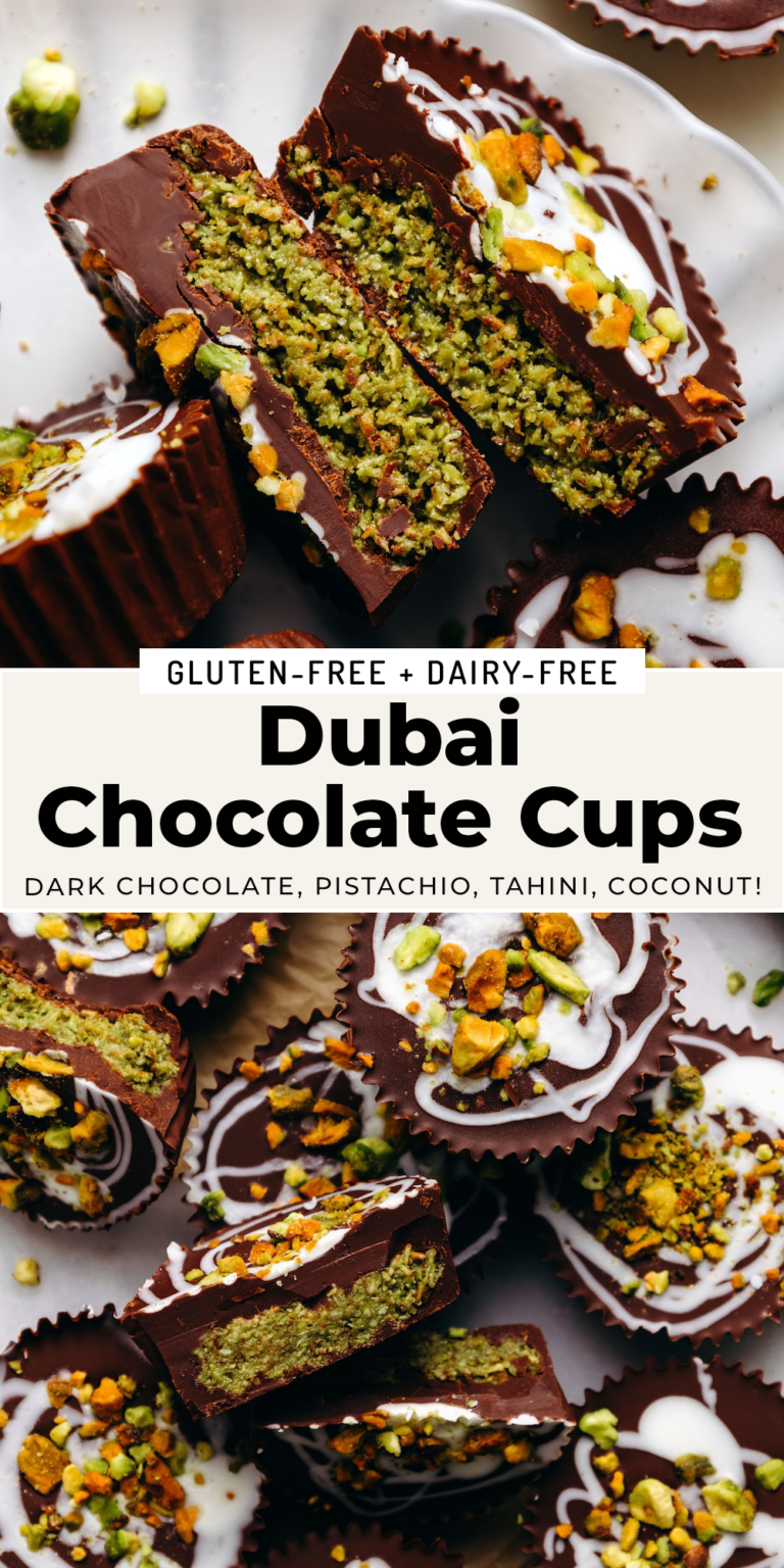 Dubai Chocolate Cups Recipe | Feasting on Fruit