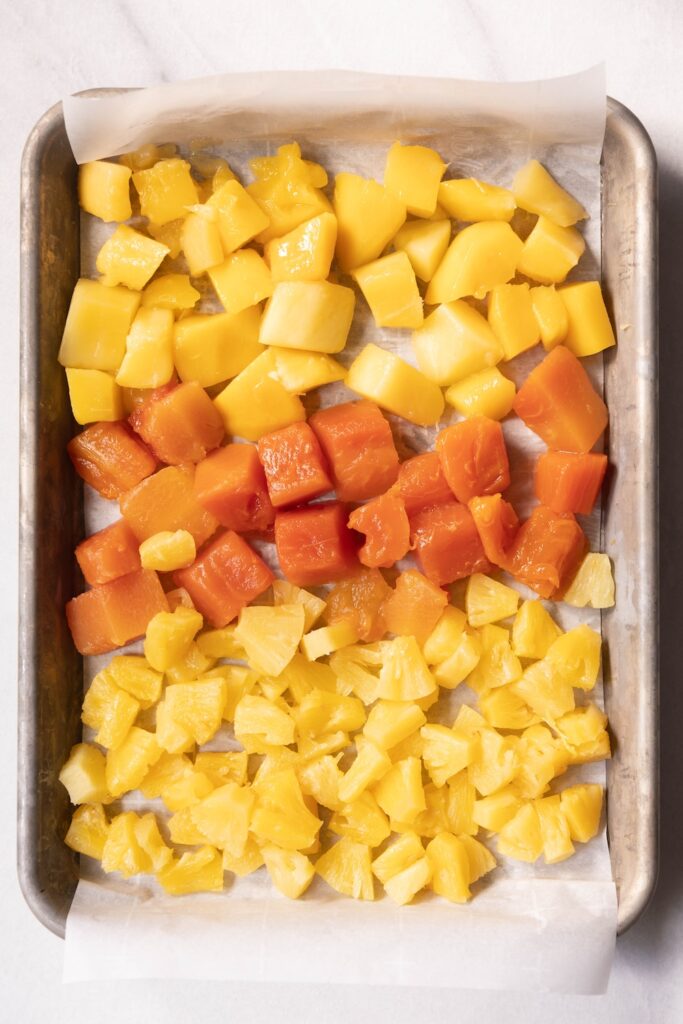 Easy Tropical Sorbet (No-Churn) | Feasting on Fruit